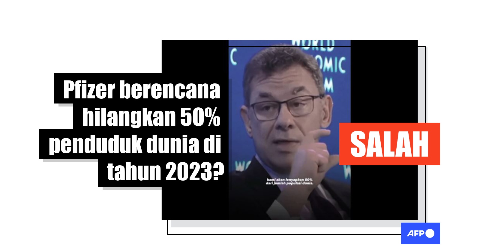 Video editan pelintir komentar CEO Pfizer dalam Forum Ekonomi Dunia | Periksa Fakta