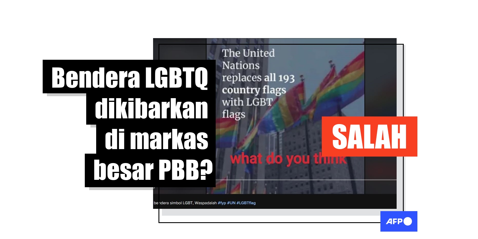 Ini foto bendera LGBTQ di Rockefeller Center, New York -- bukan di ...