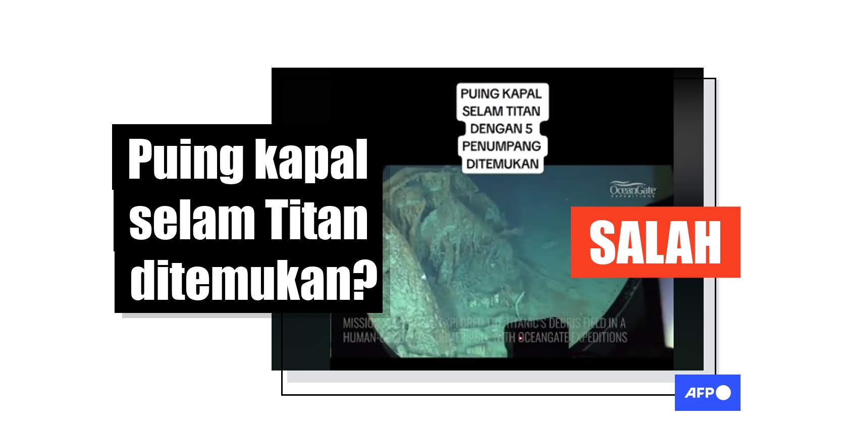 Ini rekaman video puing kapal Titanic, bukan 'puing dari tragedi kapal ...