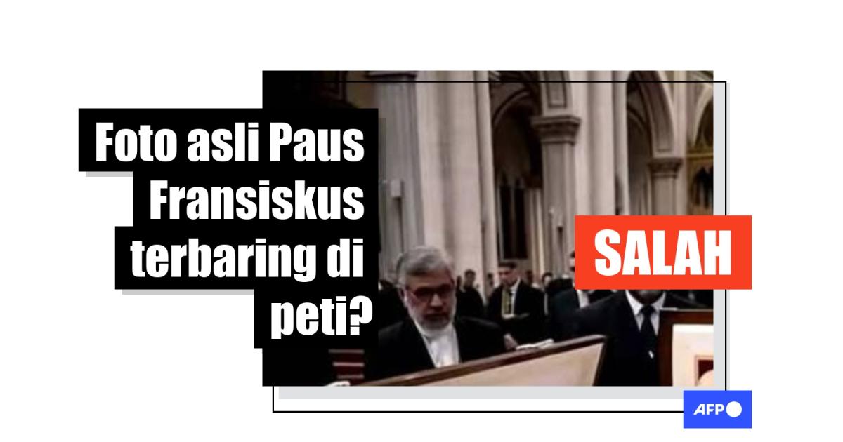 Gambar buatan AI Paus Fransiskus di peti jenazah beredar secara daring ...