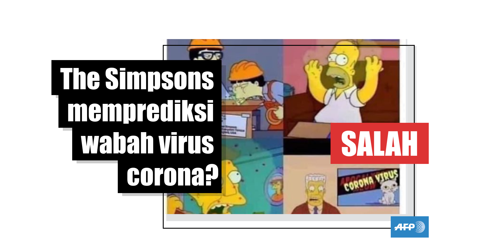 Sebuah gambar dari serial kartun The Simpsons telah disunting agar ...